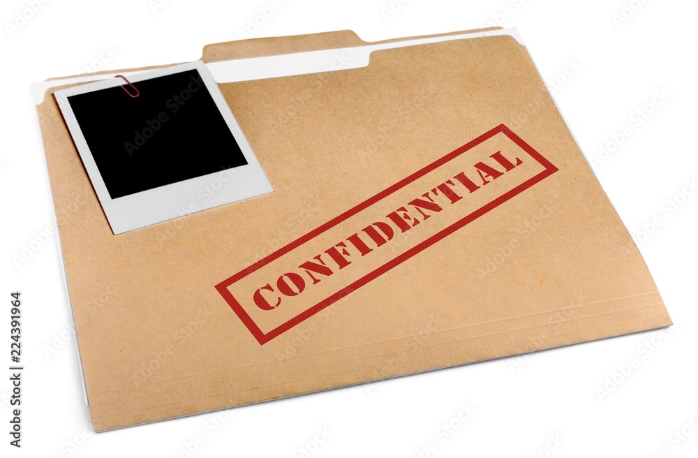 Confidential File Folder Stock Photo | Adobe Stock