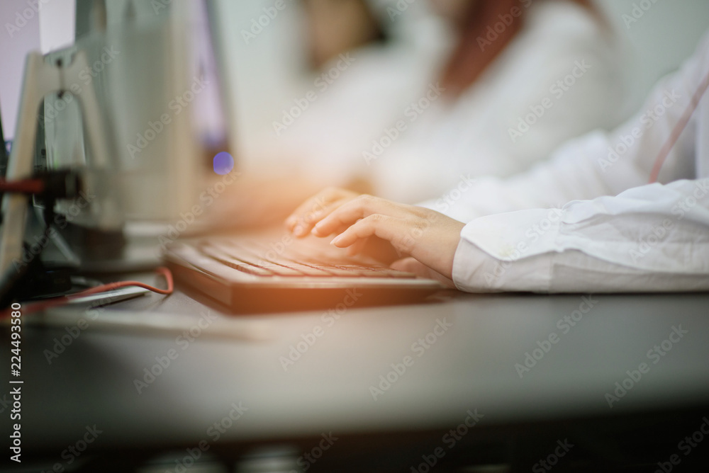 typing keyboard, working with laptop, business man, hand on mouse, man ...