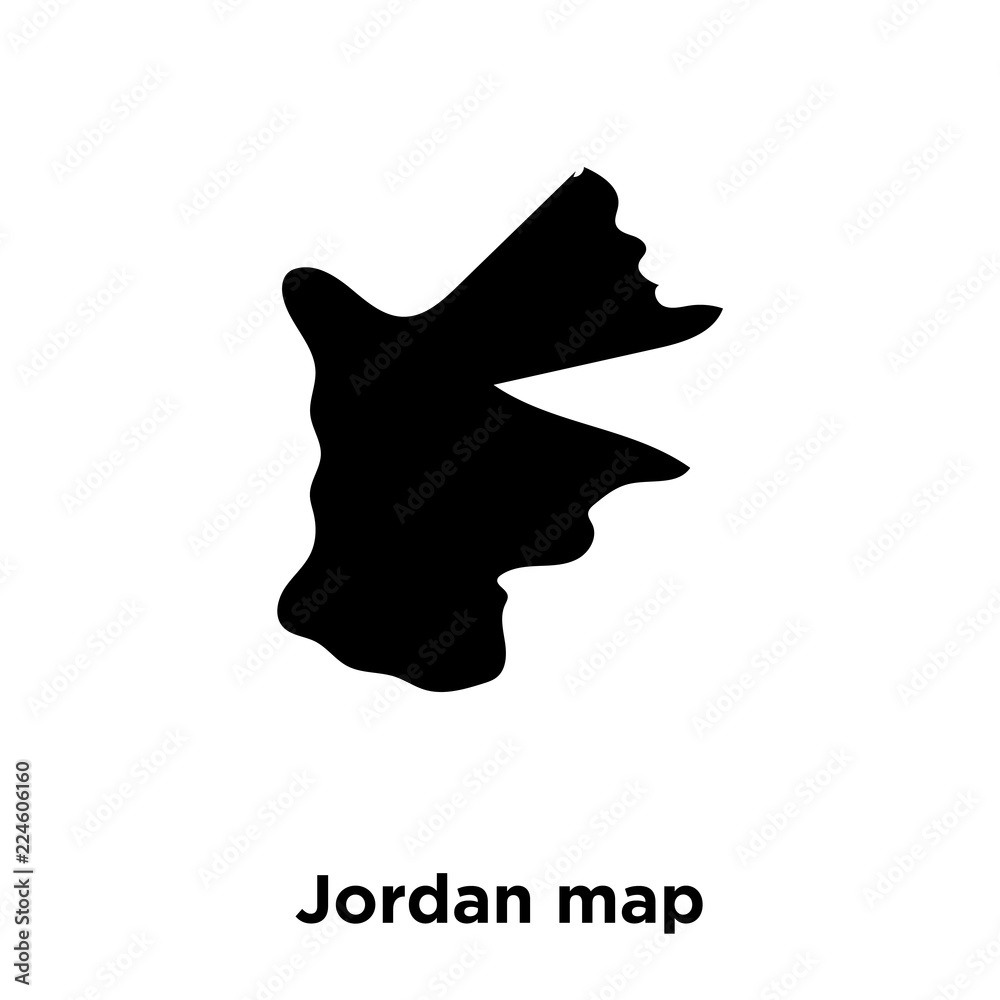 jordan map icon vector isolated on white background, logo concept of ...