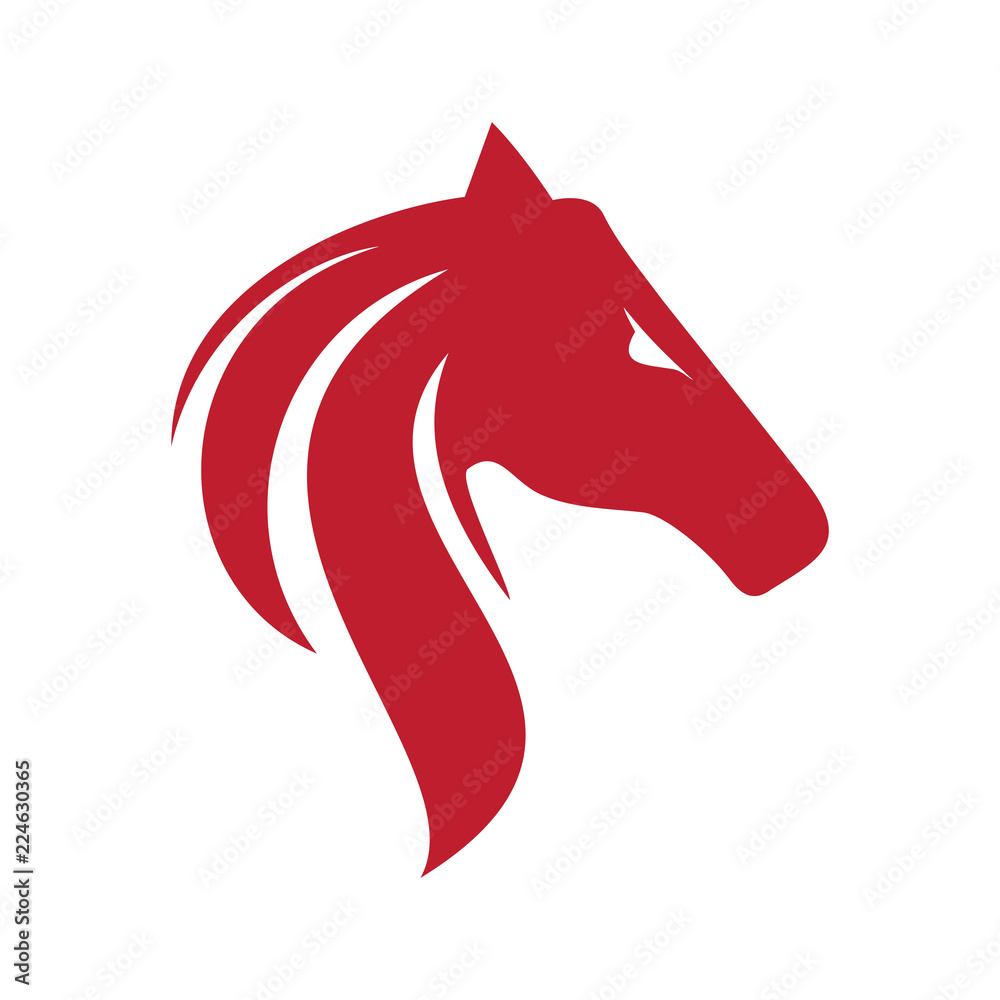 Black Horse, Horse Head Logo Design Inspiration Vector Stock Vector ...