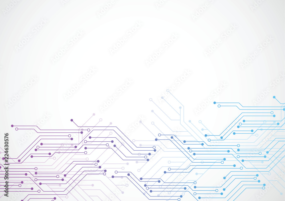 Abstract background with technology circuit board texture. Electronic ...