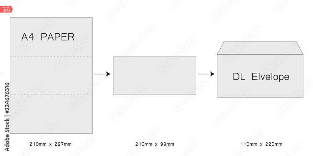 The envelope DL size. Stamp. Vector black isolated circuit envelope ...