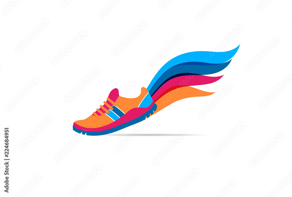 Run icon, symbol, marathon poster and logo Stock Vector | Adobe Stock