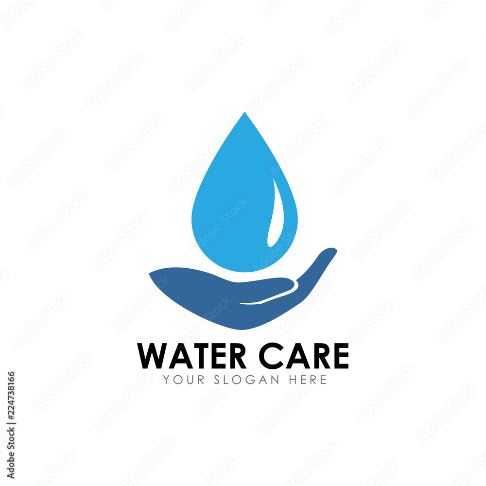 save water logo design template Stock Vector | Adobe Stock