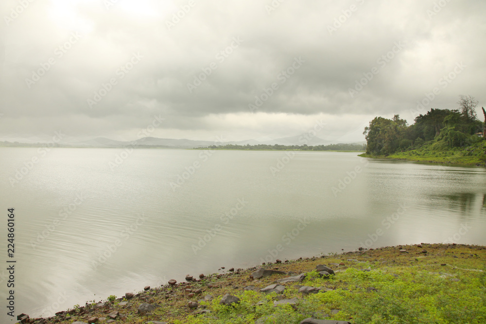 Landscape of the mountain ranges of Western Ghats at state of ...