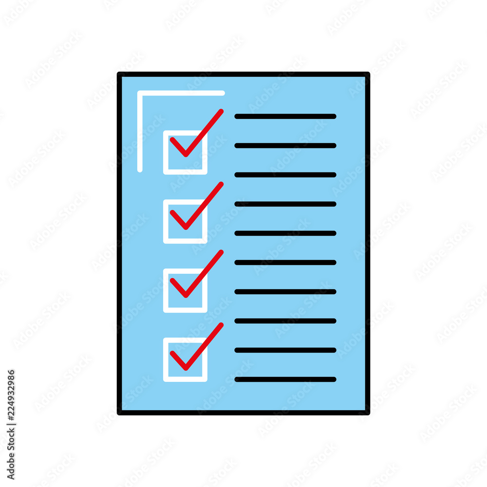 check list approved document business Stock Vector | Adobe Stock