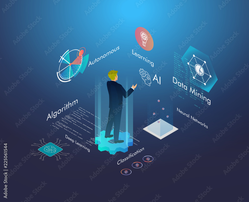 Machine learning, Ai, Data mining, algorithm, algorithm, neural network, deep learning and ...