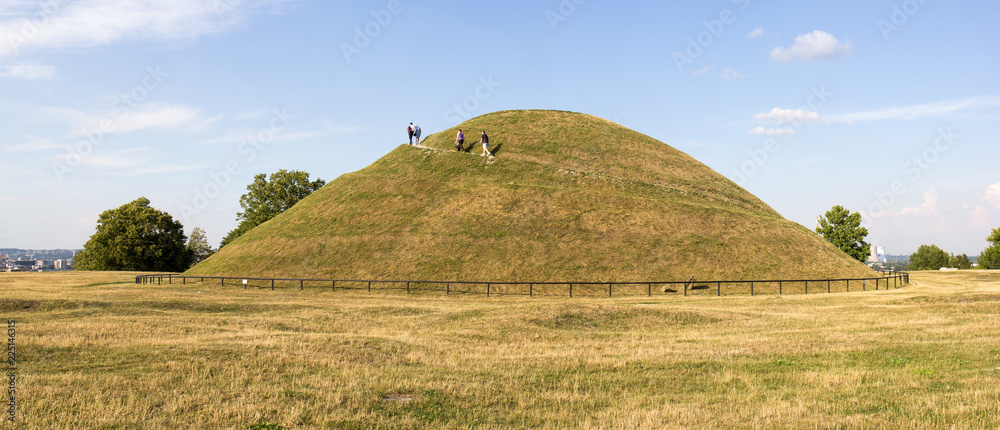 Krakus Mound (Kopiec Krakusa), a prehistoric grave hill, believed to be ...