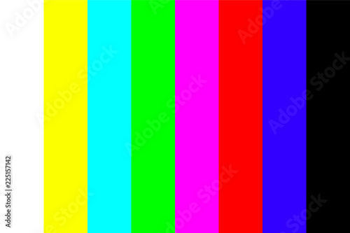 Barras de color de una televisión. Stock Vector | Adobe Stock