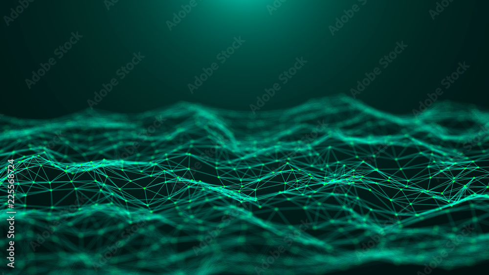Abstract technology background. Network connection. Big data ...