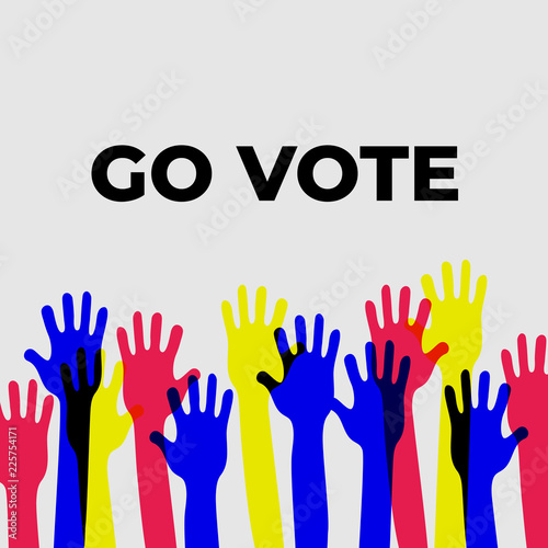 Go vote. The power is in your hands. Social motivational poster ...