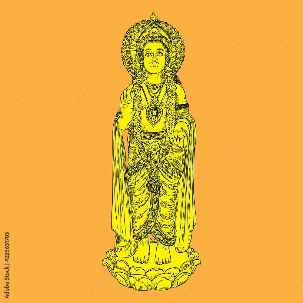 Lord Murugan classic statue drawing, God of war, son of Shiva and ...