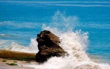 Wave Breaking Over Rock Free Stock Photo - Public Domain Pictures