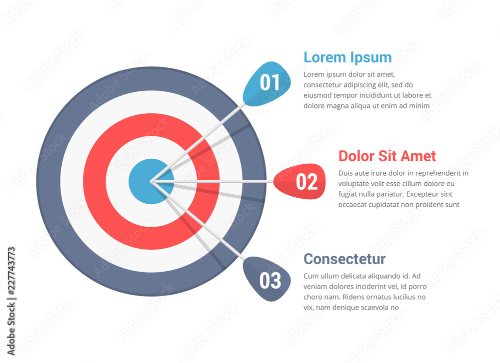 Target Infographics Stock Vector | Adobe Stock