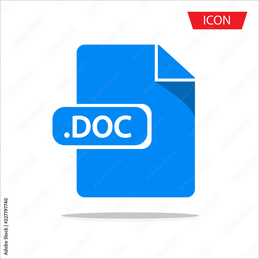 Document File Formats icon vector isolated doc symbols on white ...