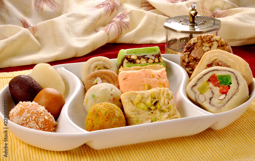 Mix Mithai, A Mouth-Watering Combination of Different Variety of Indian ...