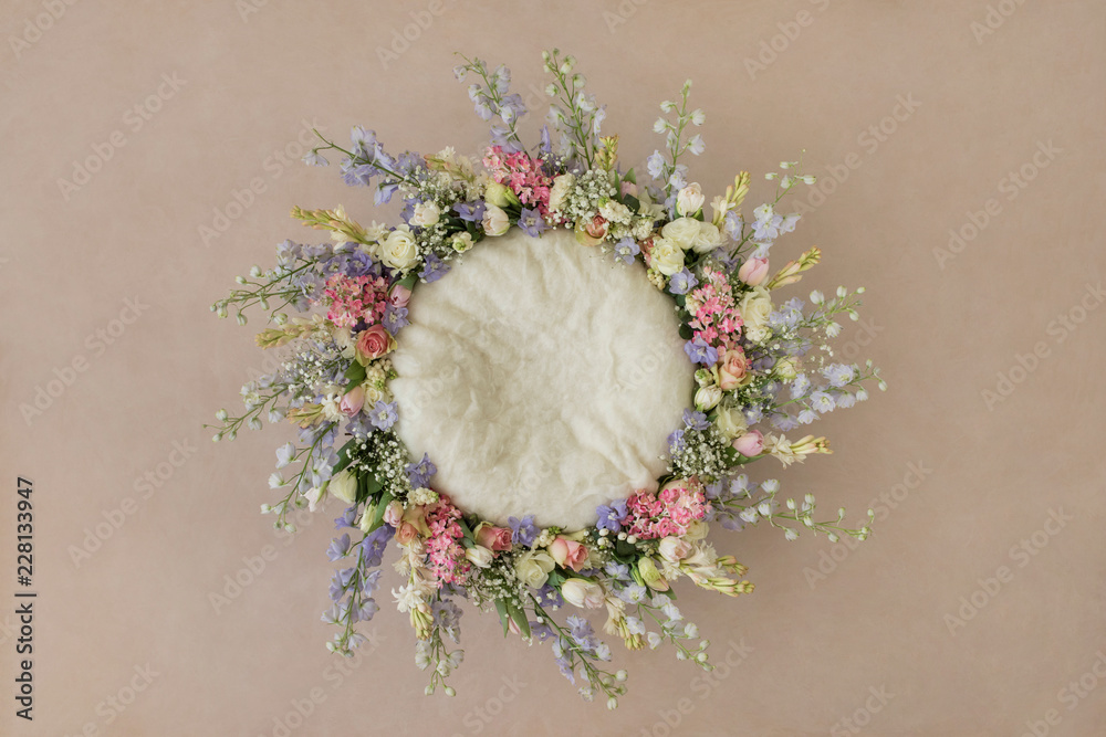 Lovely flower background for newborn baby, concept of newborn baby ...