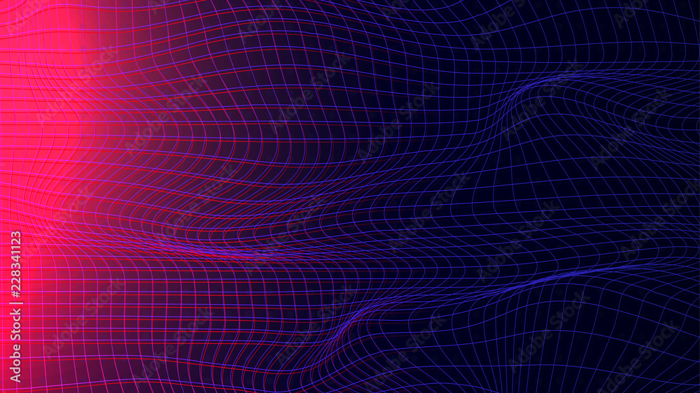 Cyber wave abstract background Stock Vector | Adobe Stock