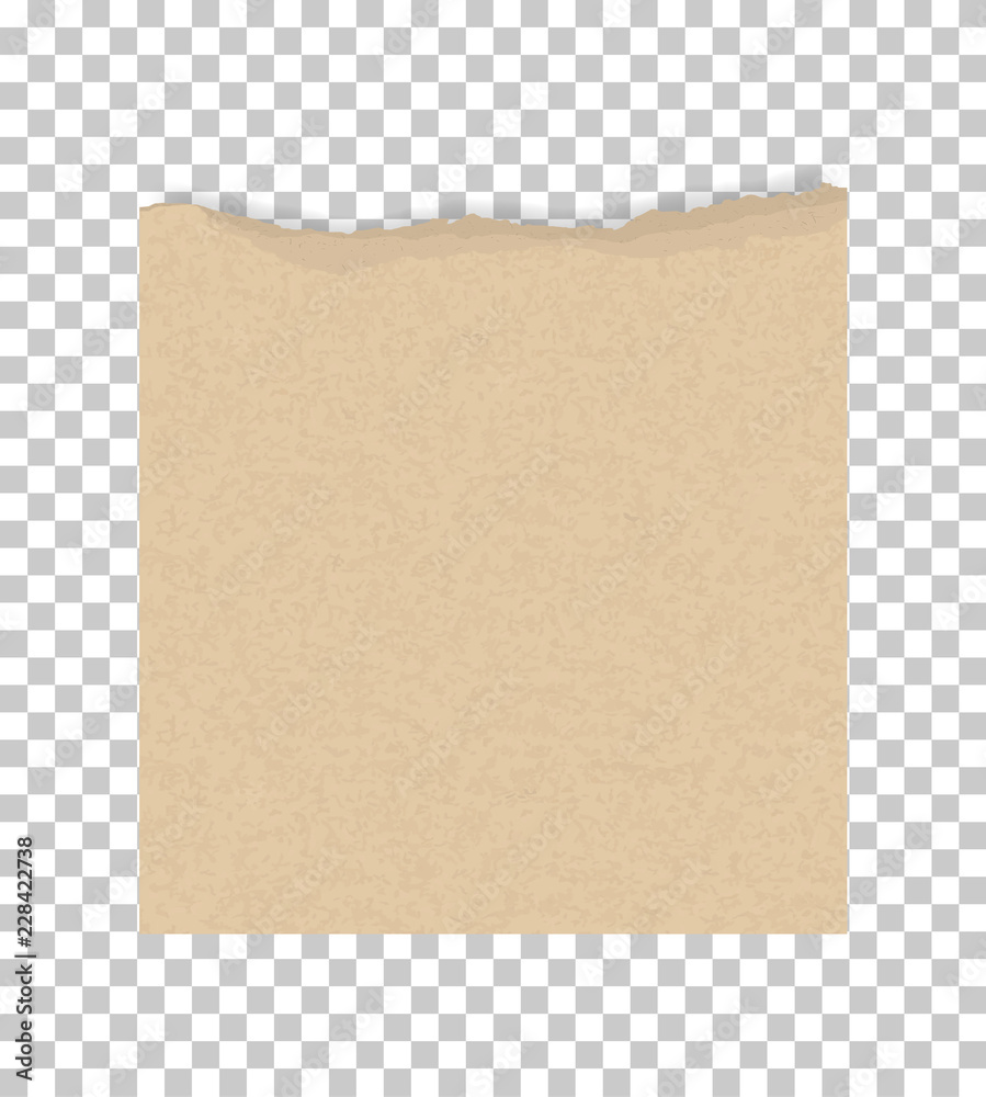 Torn paper edges for background. Ripped brown paper texture on ...