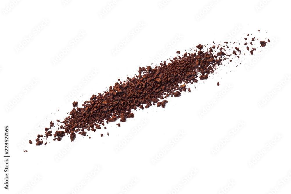 Coffee powder isolated on white background Stock Photo | Adobe Stock