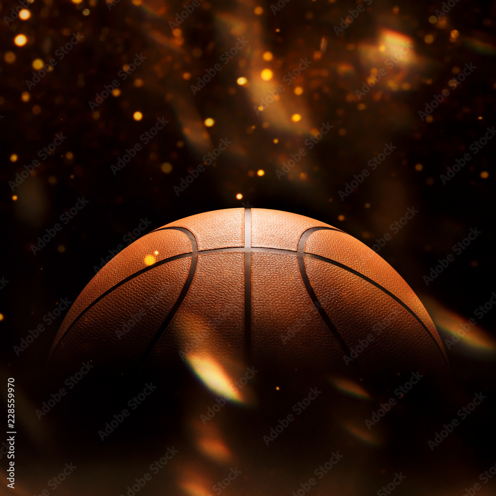 Basketball close-up on studio background - Stock image Stock Photo ...