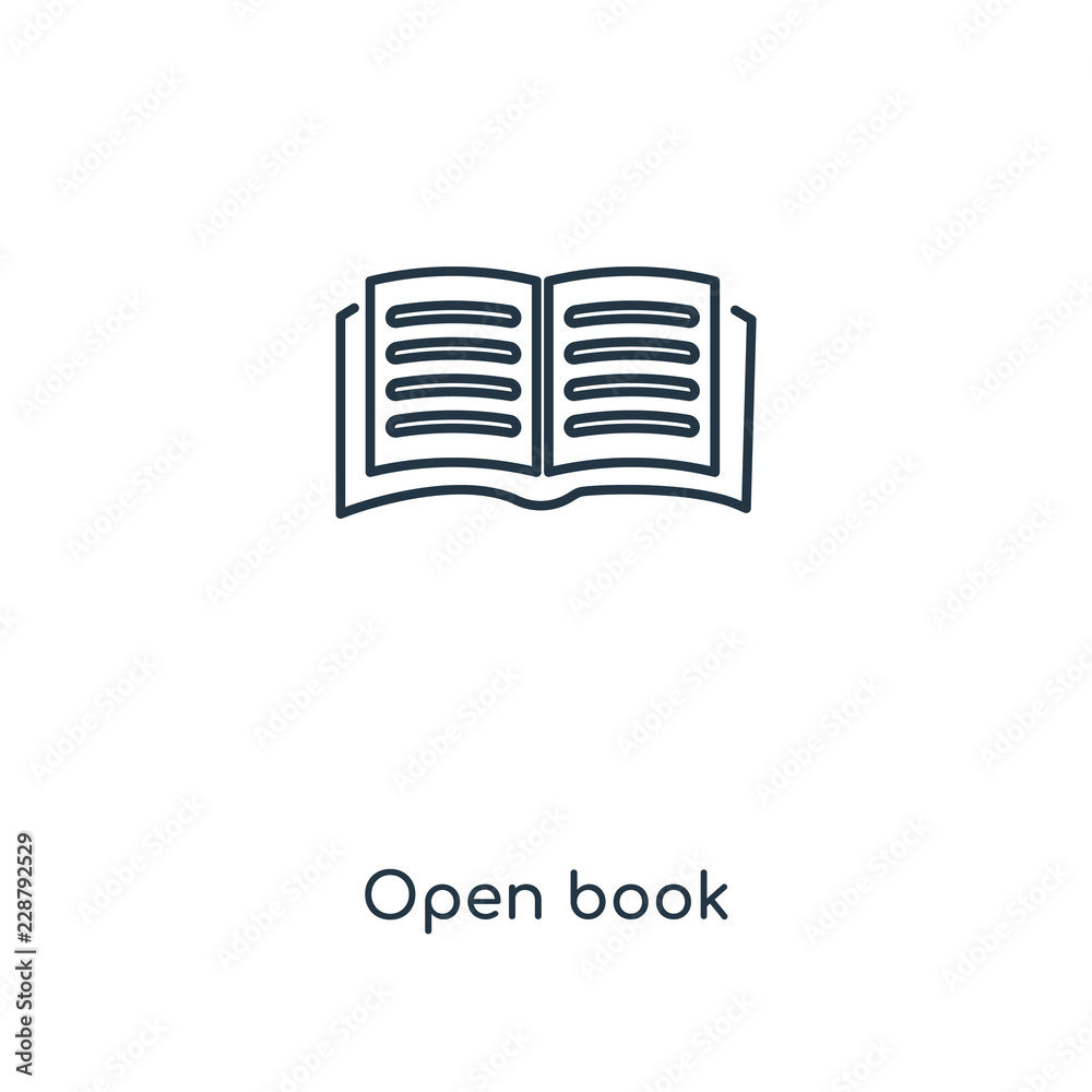 open book icon vector Stock Vector | Adobe Stock