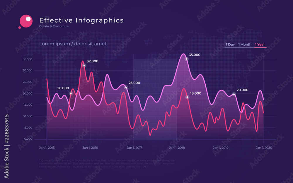 Vector modern infographic background with statistic diagrams Stock ...