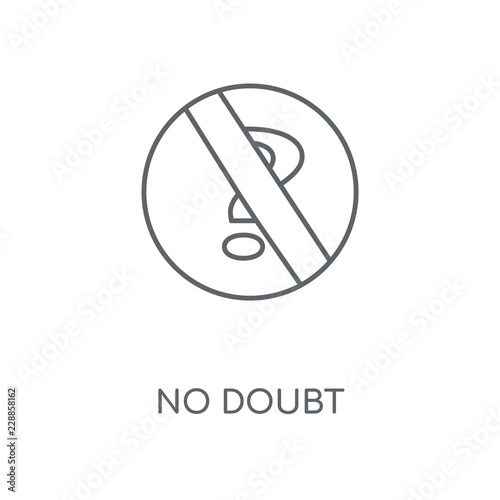 no doubt icon Stock Vector | Adobe Stock