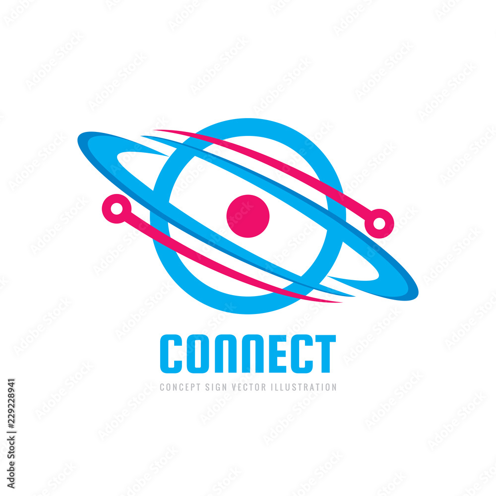Space satellite vector logo in classic graphic style. Astronomy sign ...