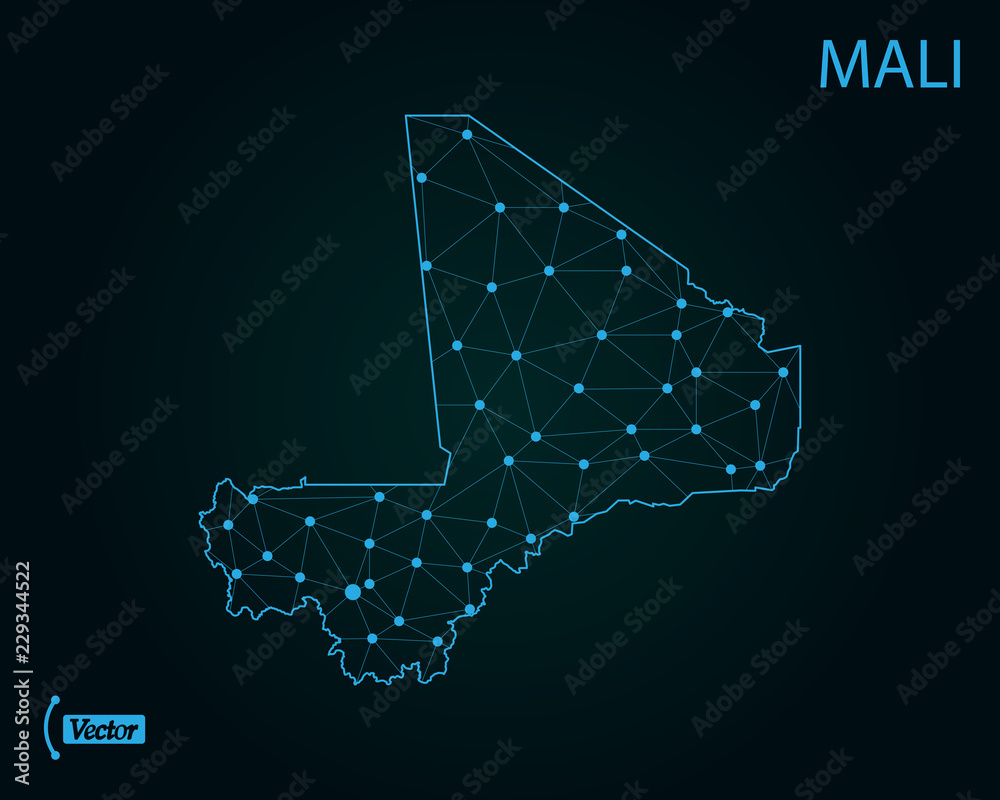 Map of Mali. Vector illustration. World map Stock Vector | Adobe Stock