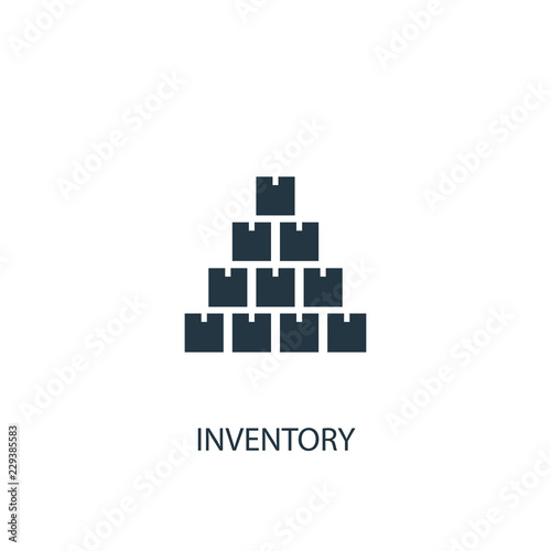 inventory icon. Simple element illustration. inventory concept symbol ...