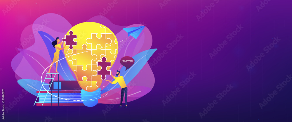 Vision statement concept banner header. Stock Vector | Adobe Stock