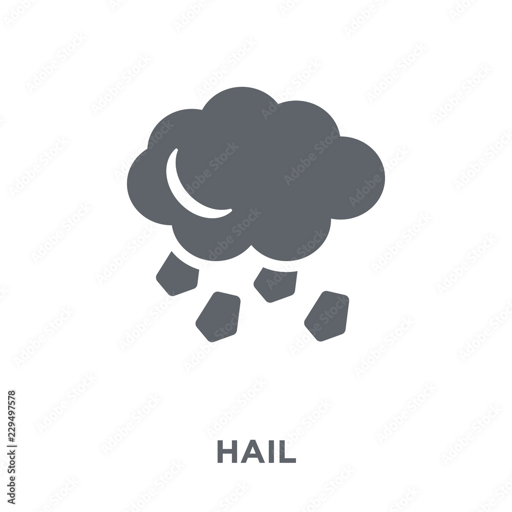 Hail icon from collection. Stock Vector | Adobe Stock