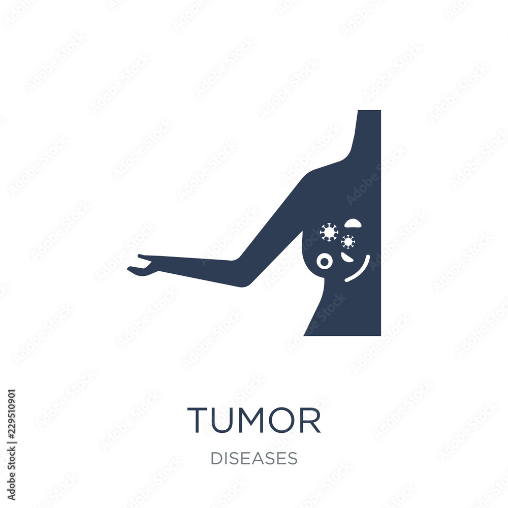 Tumor icon. Trendy flat vector Tumor icon on white background from ...