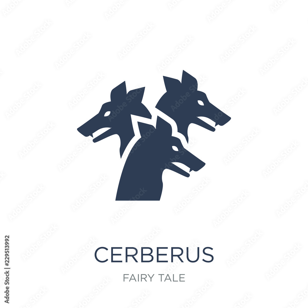 Cerberus icon. Trendy flat vector Cerberus icon on white background ...