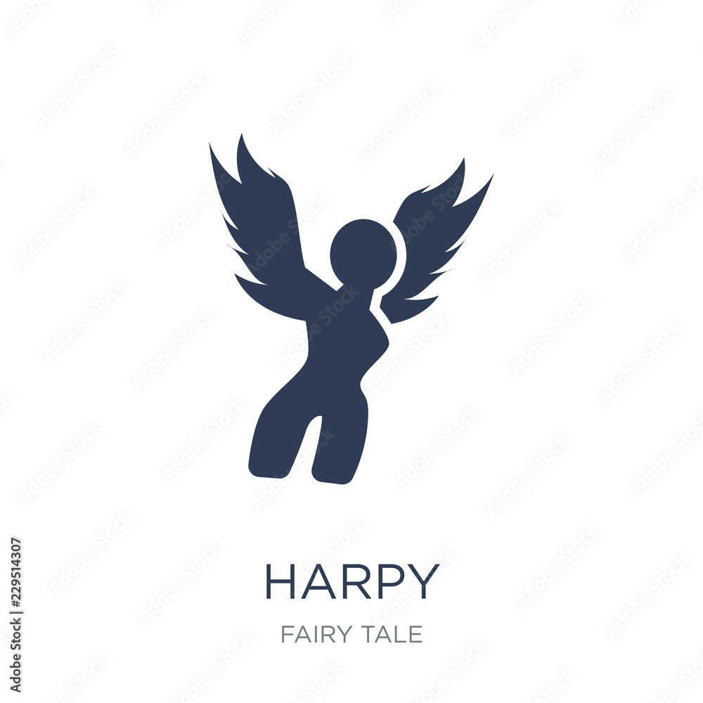Harpy icon. Trendy flat vector Harpy icon on white background from ...