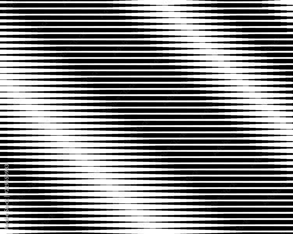 Black and white Line halftone pattern with gradient effect. Horizontal ...