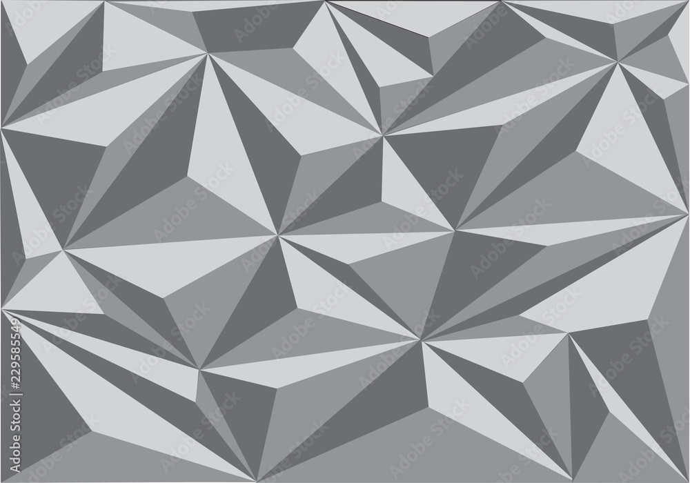 Abstract grey triangle polygon pattern background texture vector illustration. Stock Vector ...