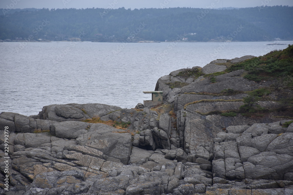 Norwegen, Langesund, HBK, Heeresküstenbatterie, Festung, Bunker ...
