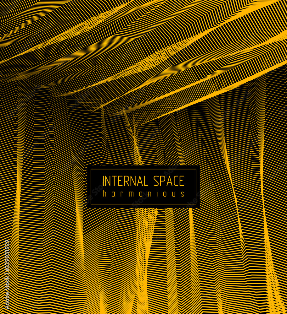 Abstract art vector background for modern trendy great design, line art ...