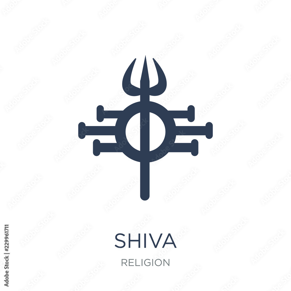 Shiva icon. Trendy flat vector Shiva icon on white background from ...