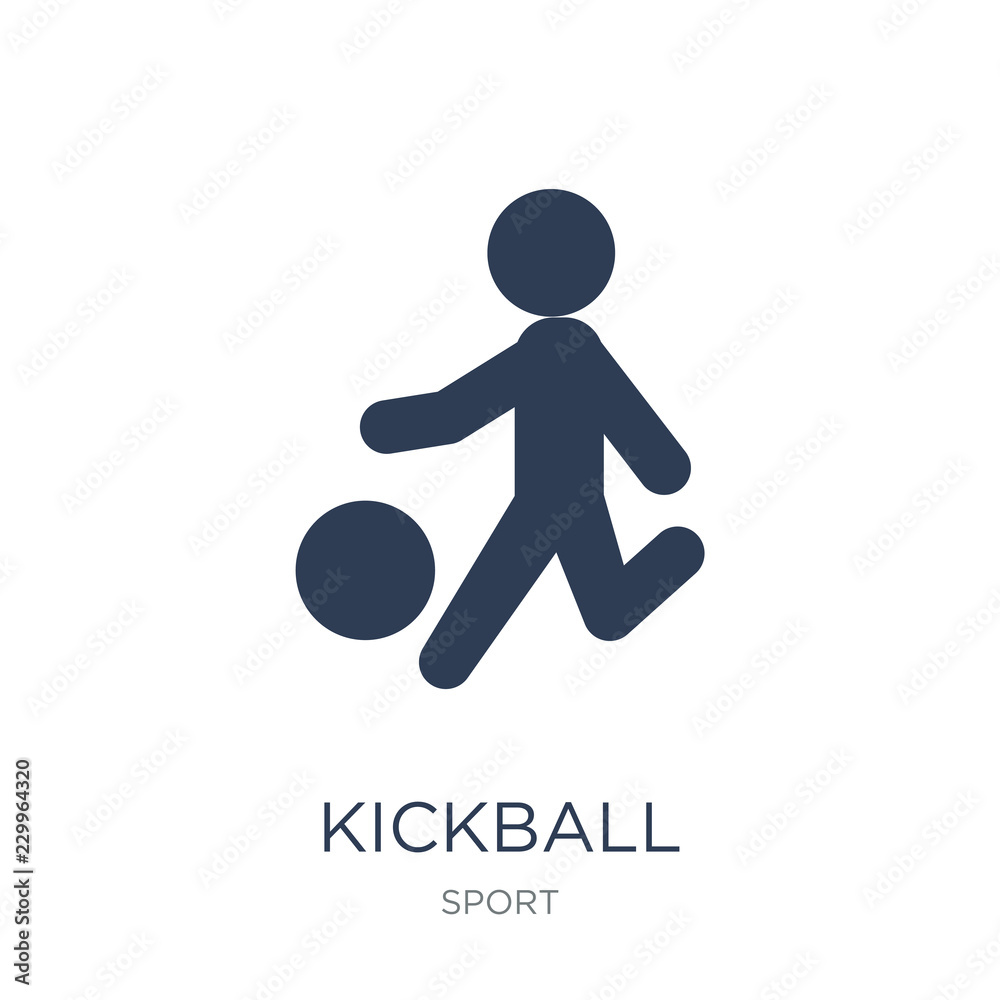 kickball icon. Trendy flat vector kickball icon on white background ...