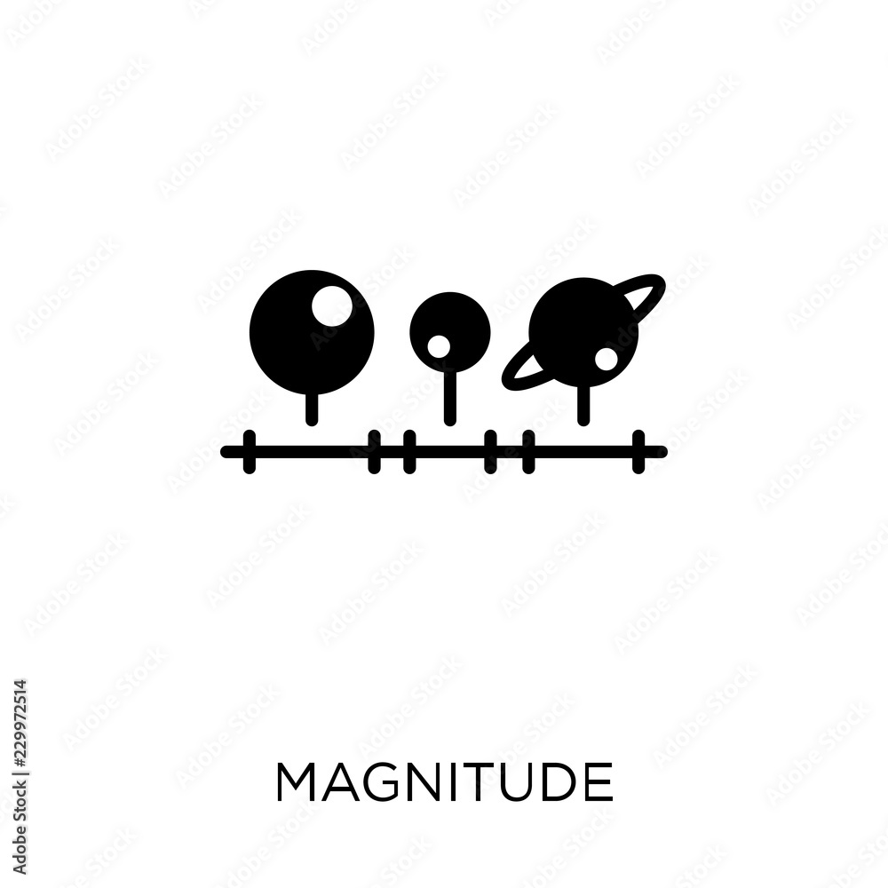 Magnitude icon. Magnitude symbol design from Astronomy collection ...