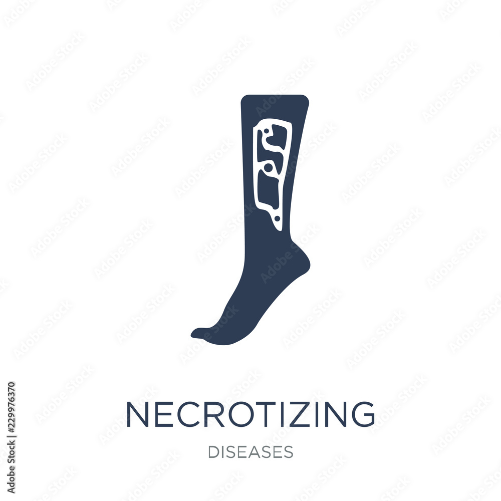 Necrotizing Fasciitis icon. Trendy flat vector Necrotizing Fasciitis ...