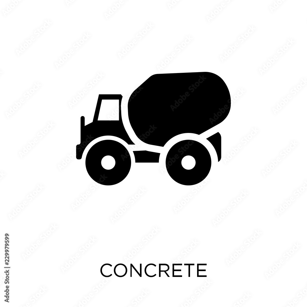 Concrete icon. Concrete symbol design from Construction collection ...
