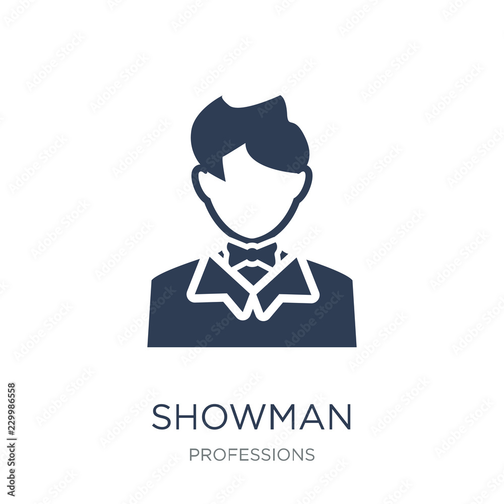 Showman icon. Trendy flat vector Showman icon on white background from ...