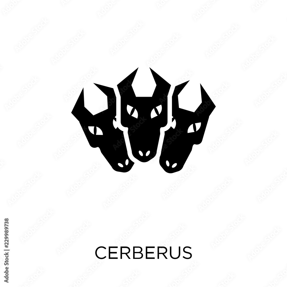Cerberus icon. Cerberus symbol design from Fairy tale collection. Stock ...