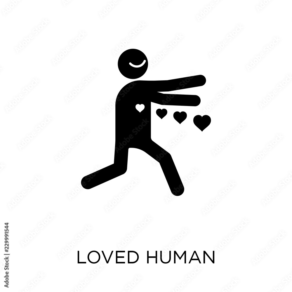 loved human icon. loved human symbol design from Feelings collection ...