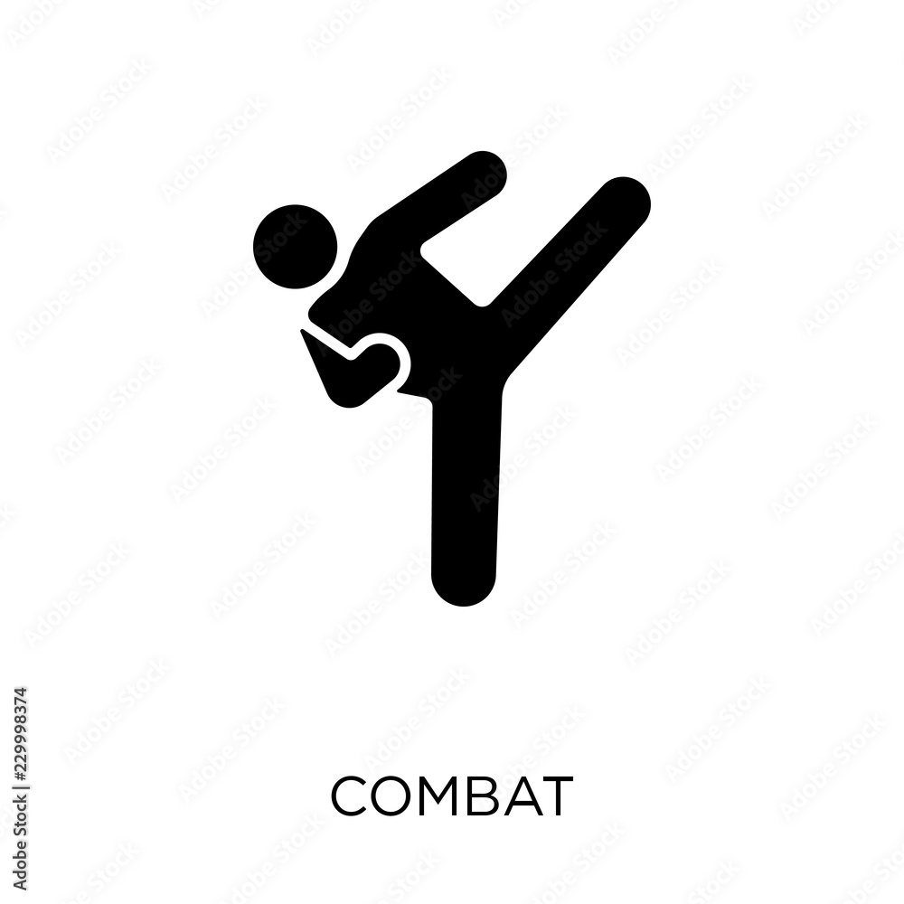 combat icon. combat symbol design from Army collection. Simple element ...