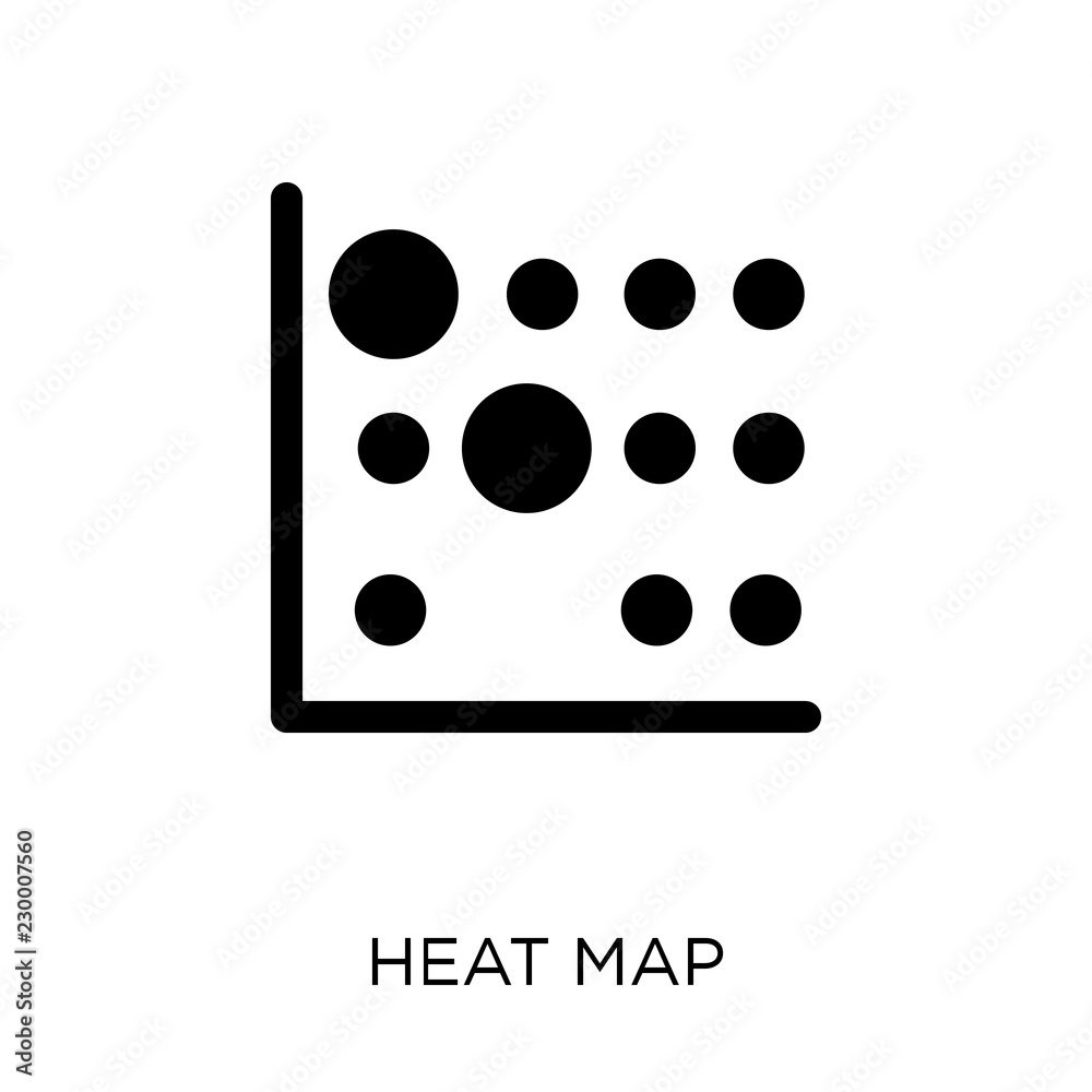 Heat Map icon. Heat Map symbol design from Maps and locations ...